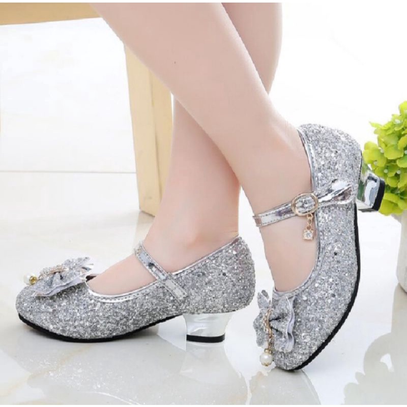 Jual SEPATU PESTA ANAK/SEPATU PRINCESS FROZEN ANAK 26-35/SEPATU HEELS ...