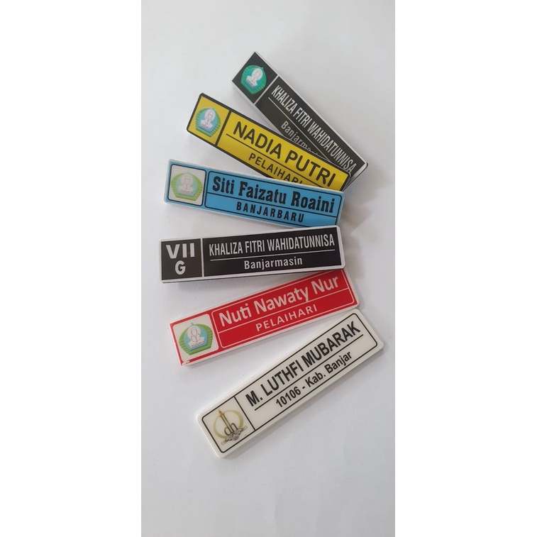Jual Nama Dada Name Tag AKRILIK ACRILLIC RESIN darul hijrah PROMO ...