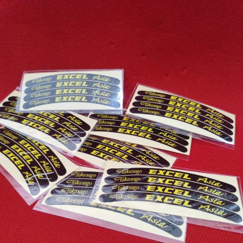 Jual STICKER TAKASAGO EXCEL ASIA STICKER VELG TAKASAGO EXCEL STIKER ...