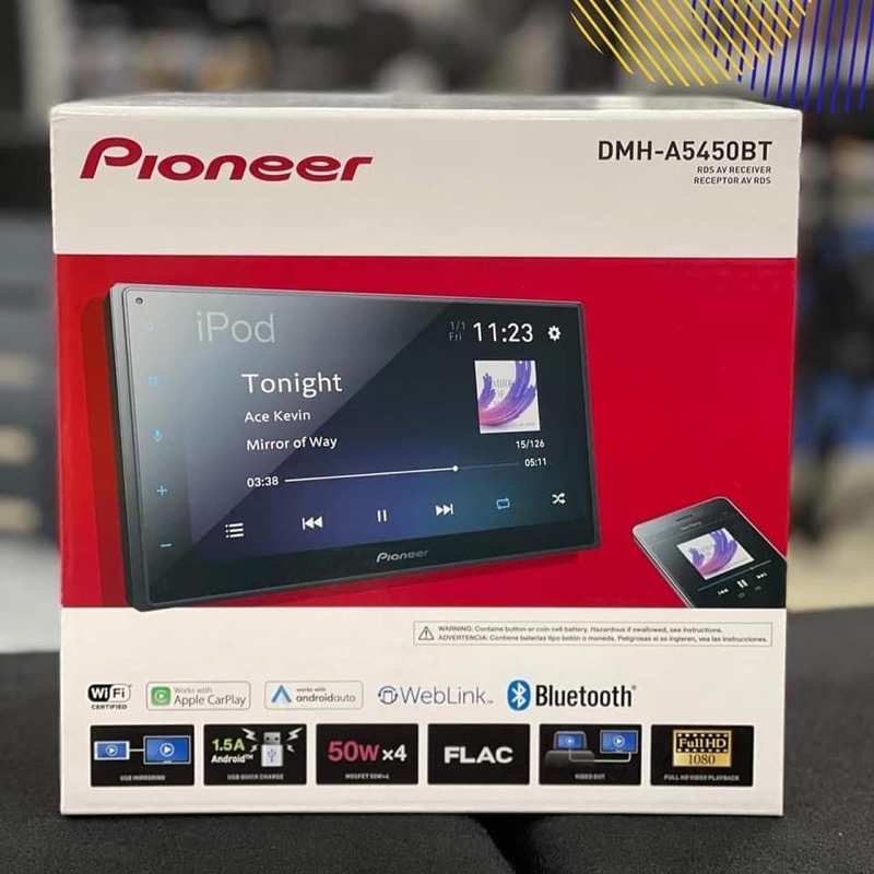 Jual Pioneer DMH-A5450BT Double Din Weblink Apple Carplay Android Auto Wi-Fi | Shopee Indonesia