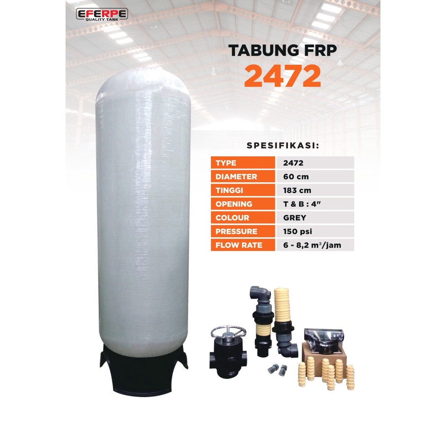 Jual Tabung FRP 2472 Untuk Filter Air Industri /Tabung Filter Air FRP ...