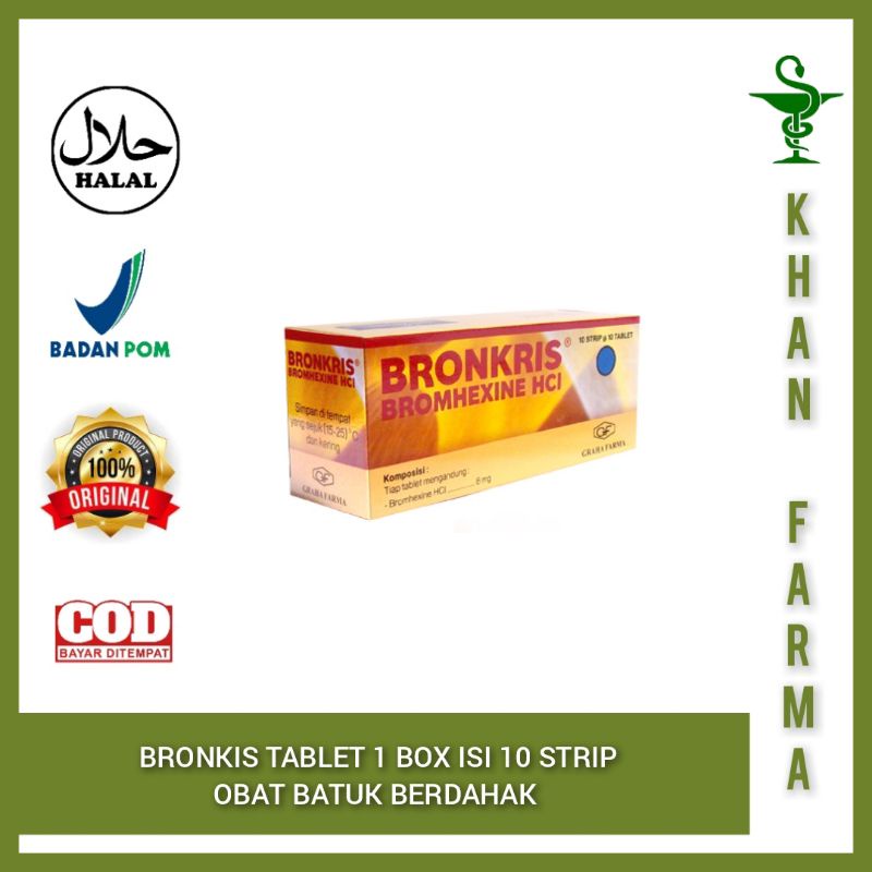 Jual BRONKIS BRONKRIS OBAT BATUK BERDAHAK ANAK DAN DEWASA 1 BOX ISI 10 ...
