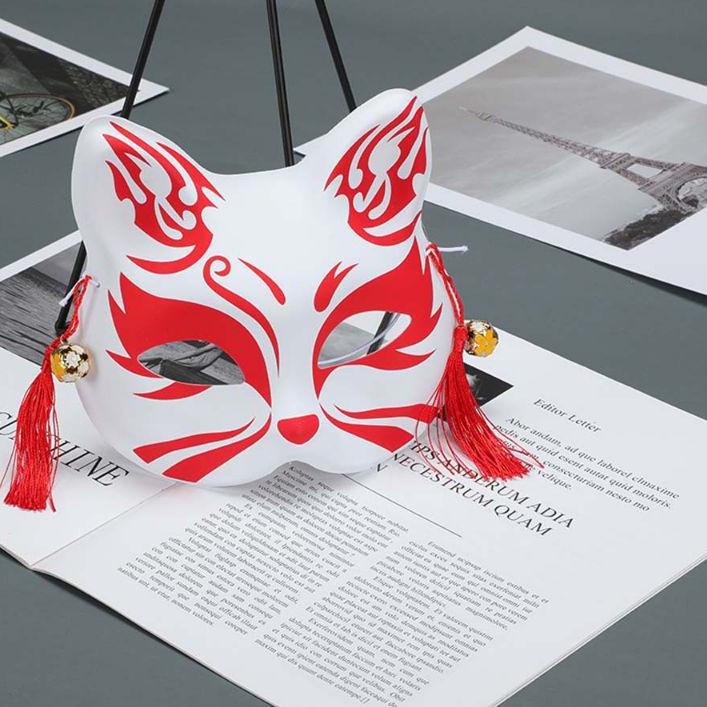 Jual L4R» TOPENG KUCING COSPLAY KITSUNE FOX BUNKASAI JAPANESE FESTIVAL ...