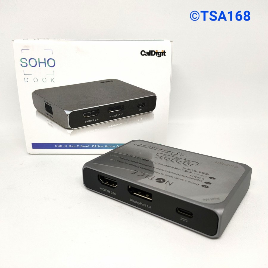 Jual CalDigit SOHO Dock Gen 2 USB C Hub 10Gb/s Dual 2X 4K Monitor PC ...