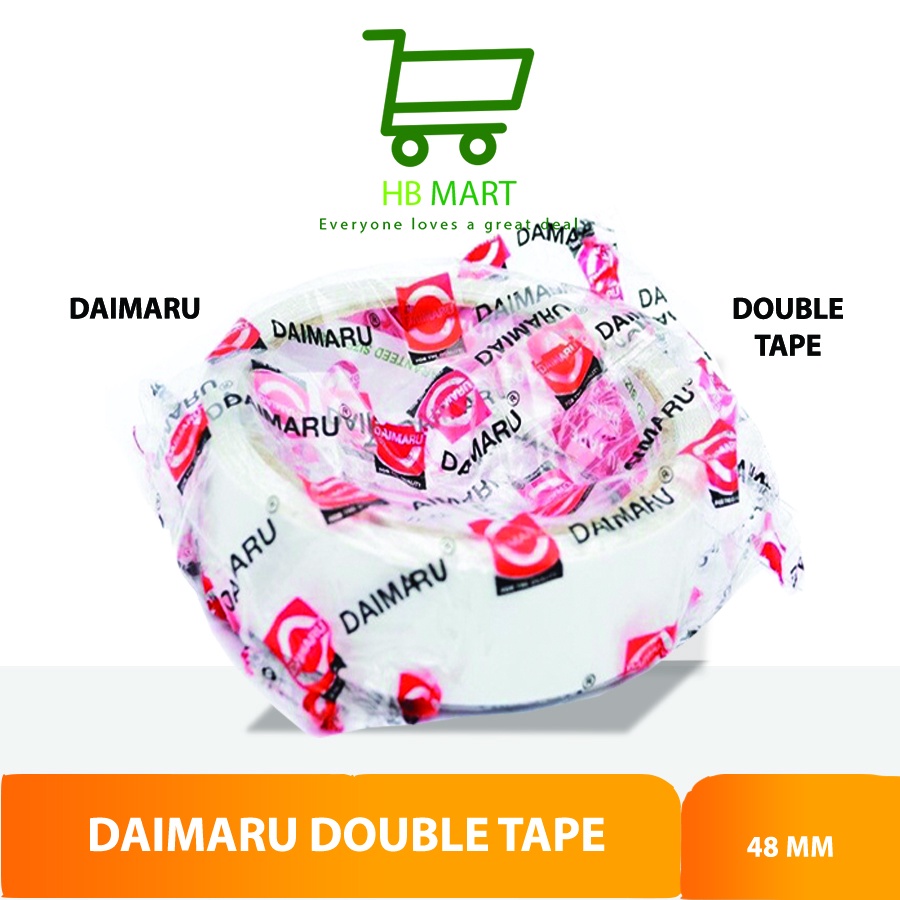 Jual DOUBLE TAPE DAIMARU 48 MM X 12 Y | Shopee Indonesia