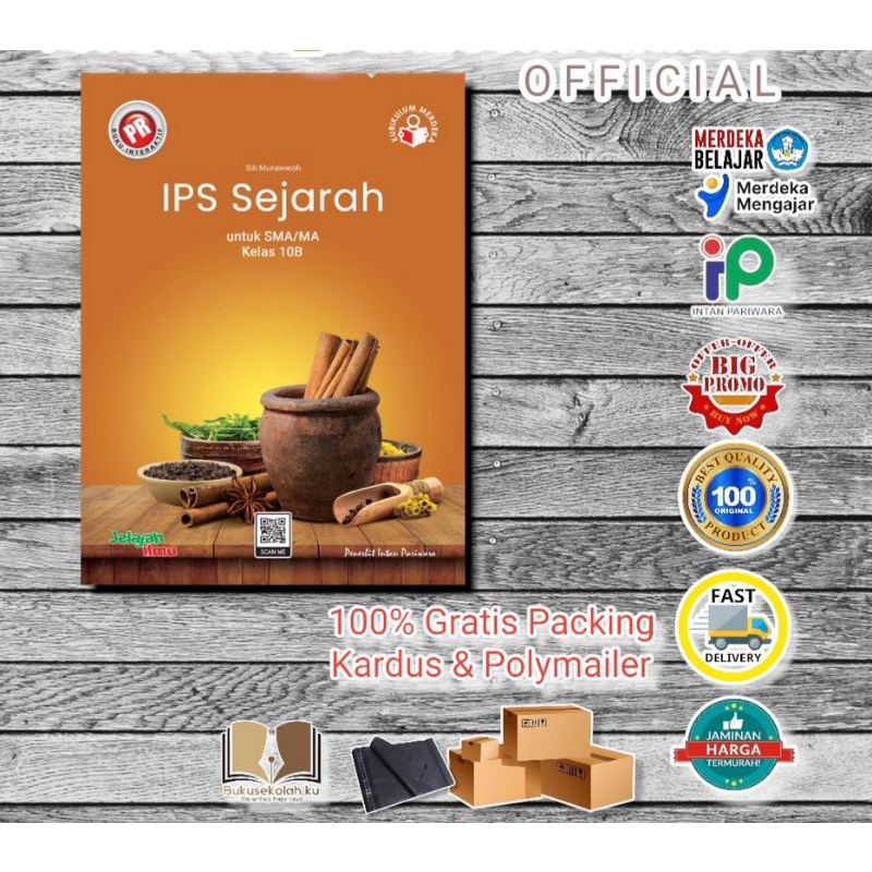 Jual Buku lks pr interaktif IPS Sejarah Kelas X, 10 semester 2 kurikulum merdeka intan pariwara ...