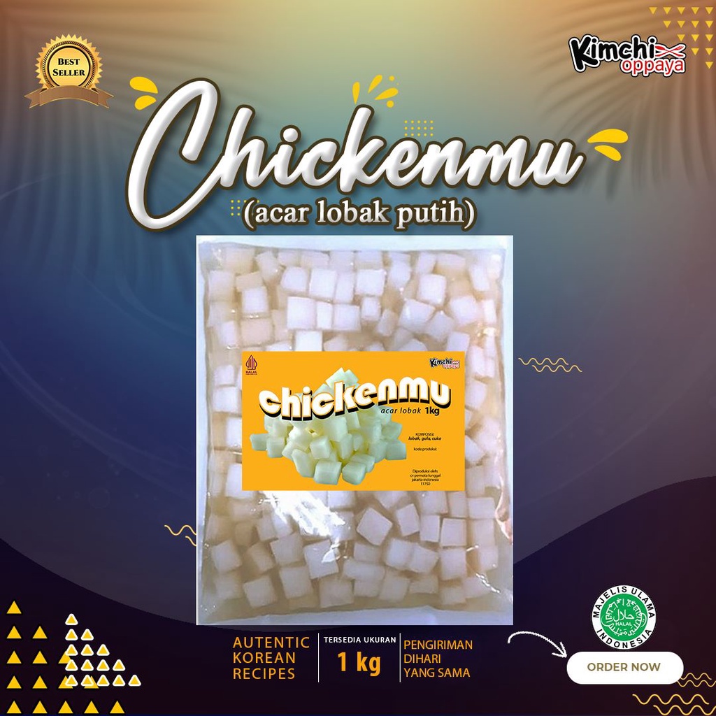 Jual Kimchi Oppaya -ChikinMu Lobak Untuk Chicken Korea 1 Kg Vegetarian ...