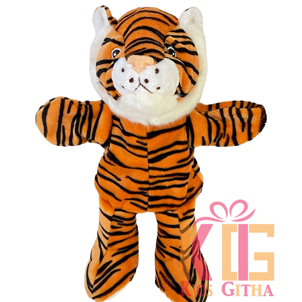 Jual Boneka Tangan Binatang Hand Puppet Bisa Custom sablon Nama Animal ...
