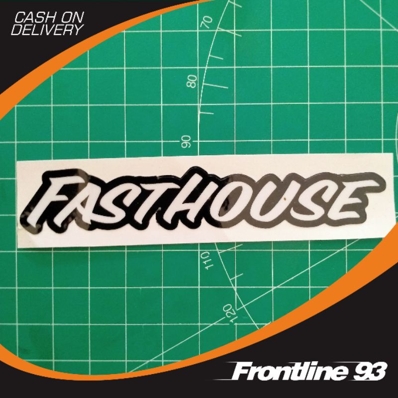 Jual Sticker Print n Cut FAST HOUSE laminasi glossy stiker racing mobil ...