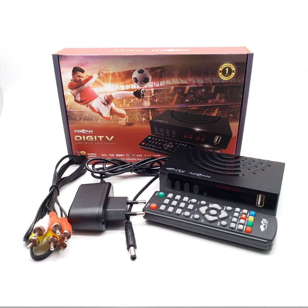 Jual TV Digital Receiver Set Top Box STB Advan DVBT2 Full HD 1080p ...