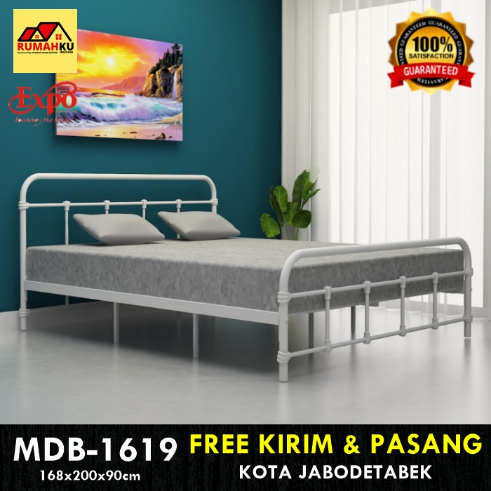 Jual Ranjang Besi 160x200 Minimalis Kuat Kokoh Ranjang Kasur Besi