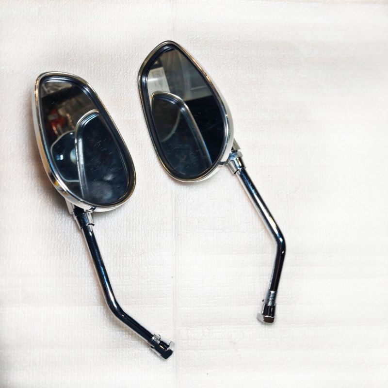 Jual Spion oval chrome w175 thunder 125 cb 100 spion krum harley ...