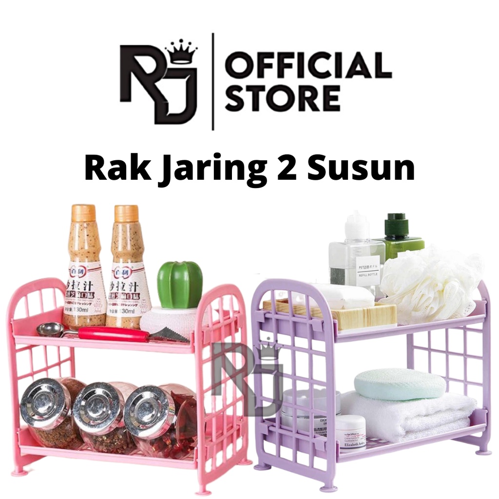 Jual RAK JARING 2 SUSUN / RAK PLASTIKI JARING SERBAGUNA / RAK PLASTIK ...