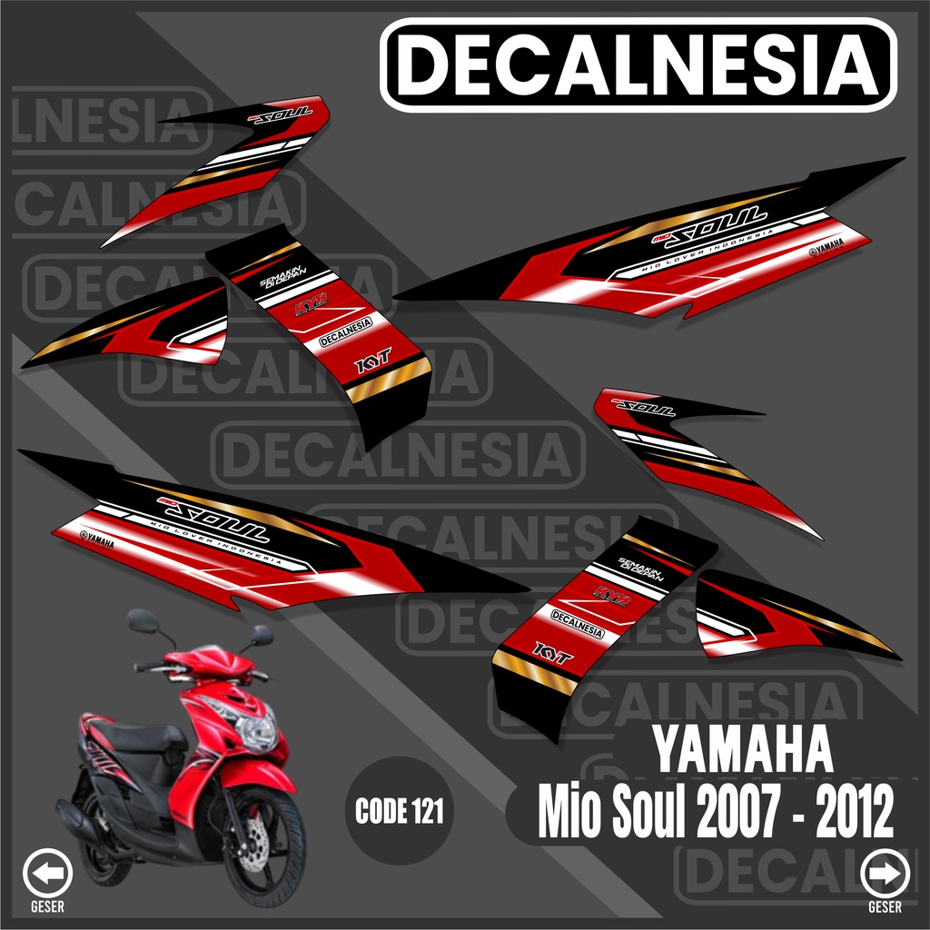 Jual Stiker Striping Mio Soul karbu Lama Old 2007-2012 Yamaha Variasi ...