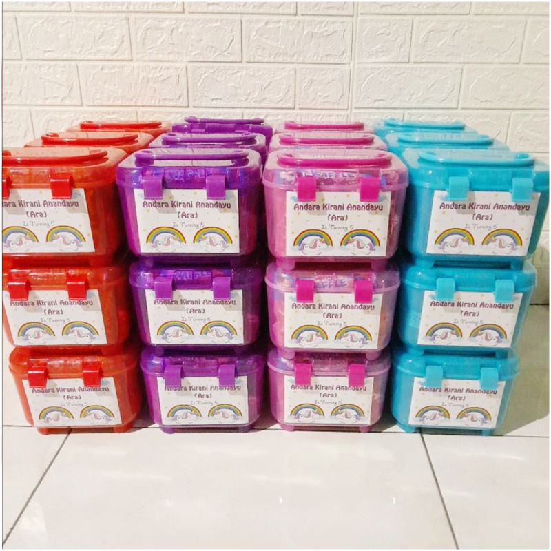 Jual PAKET SOUVENIR ULANG TAHUN CONTAINER / SNACK ANAK PAKET MURAH ...
