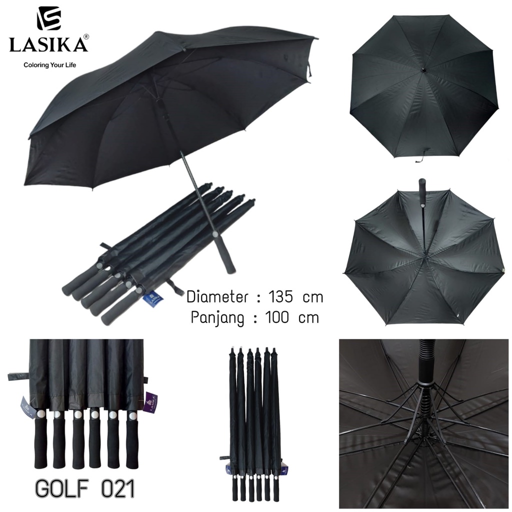 Jual PAYUNG JUMBO GOLF HITAM FULL | PAYUNG HITAM BERDUKA TAHAN ANGIN ...