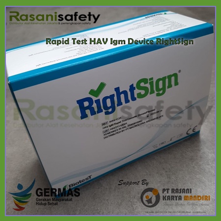 Jual Alat Test Kit Cek Uji Deteksi Cepat HAV Igm Right Sign Isi 20 ...