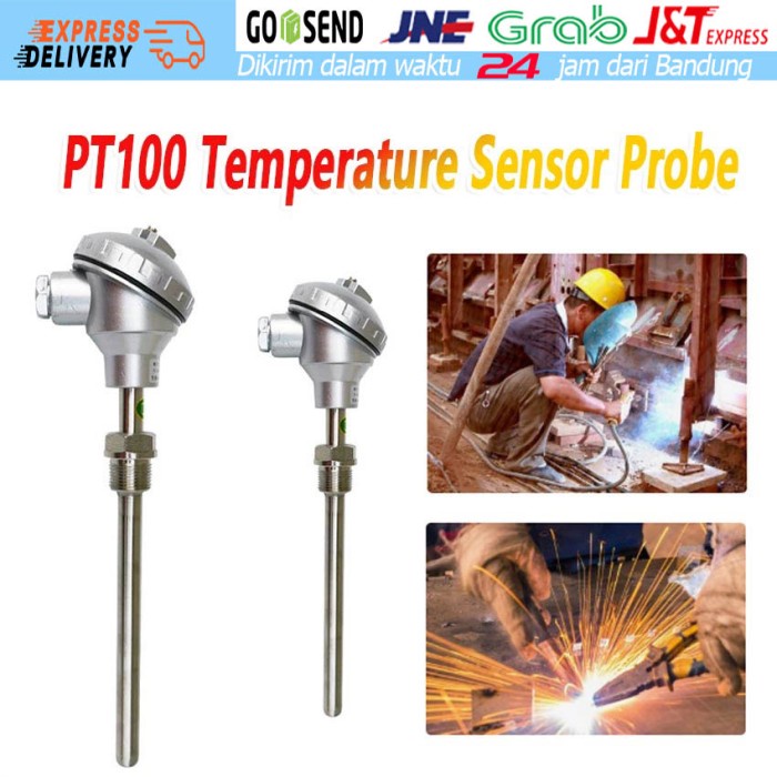 Jual Thread Thermocouple Pt100 Kepala Terminal Thermocouple Type K 10 ...