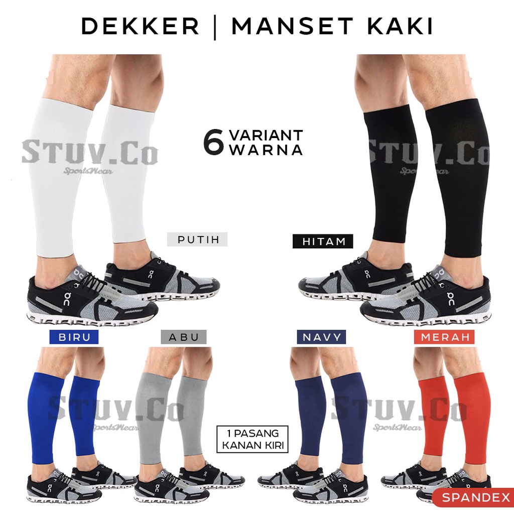 Jual (SEPASANG) MANSET DEKER DEKKER KAKI MANSET OLAHRAGA BASKET FUTSAL ...