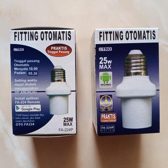 Jual Fitting Fiting Timer Lampu Otomatis Sensor Remot Android | Shopee ...