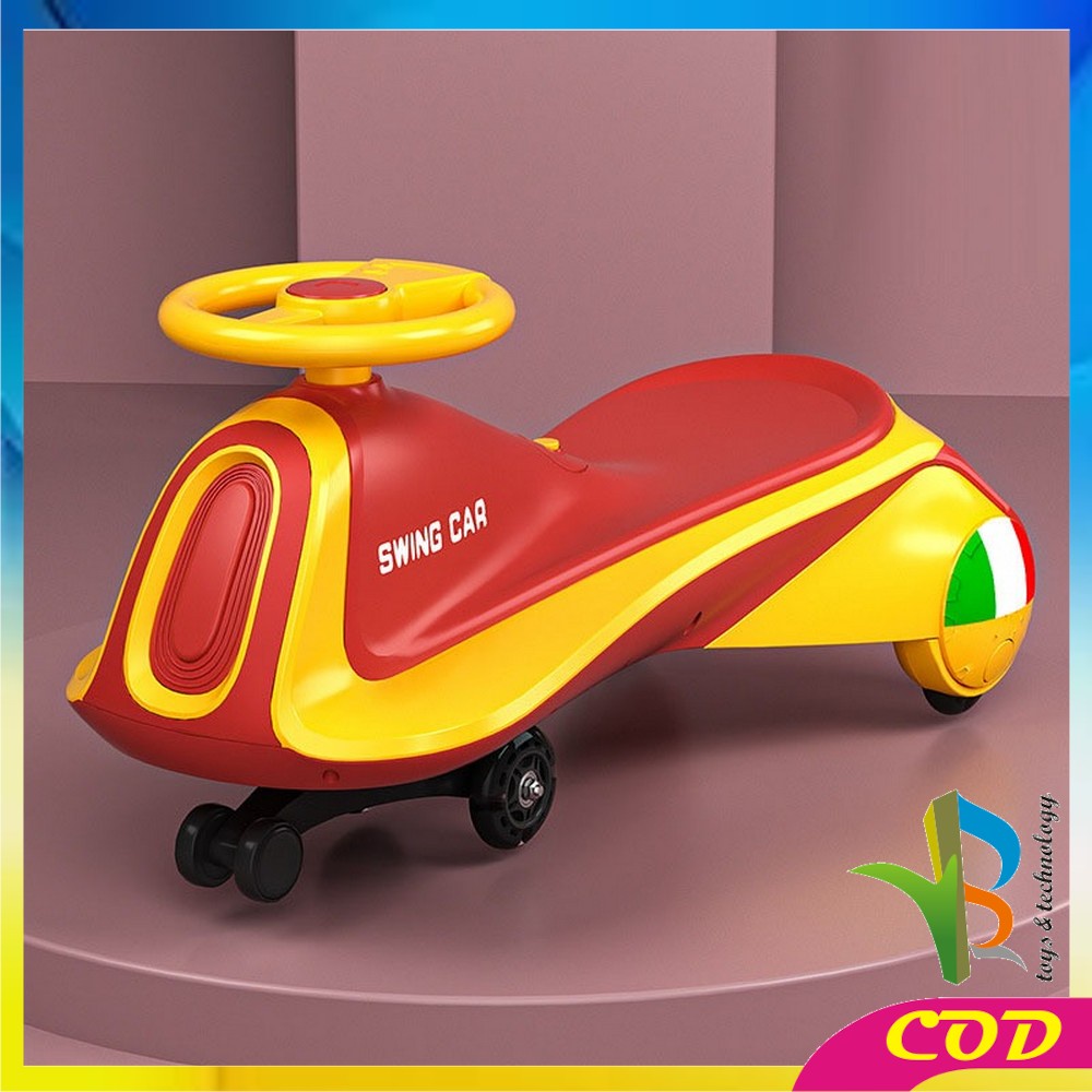 Jual RB-M193 Mainan Mobil Dorong Anak Ride On Swing Car LED Musik Mobil ...