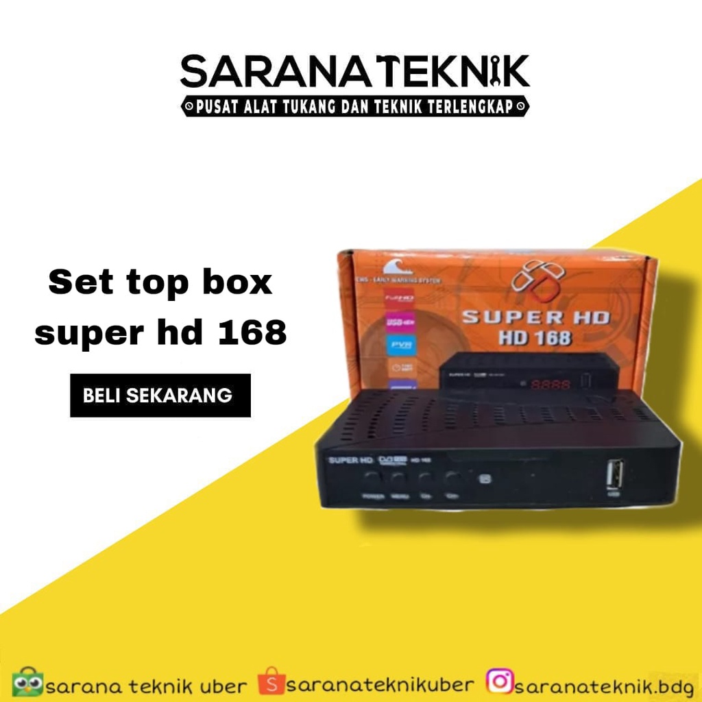 Jual [SARANA TEKNIK] SET TOP BOX TV DIGITAL SUPER HD 168 GOL DVB T2 ...