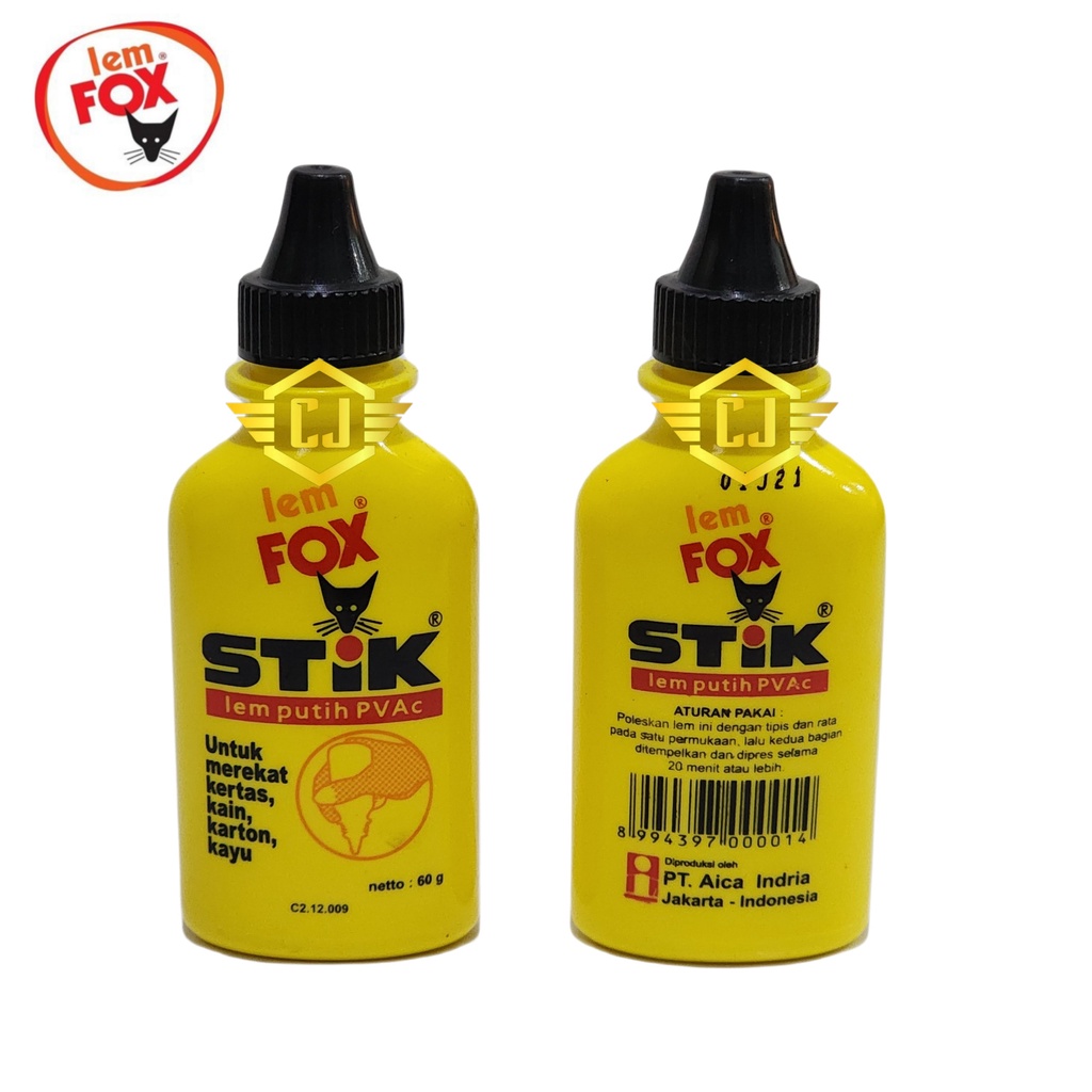 Jual Lem FOX STIK 60gr Lem Putih PVAc 60 gr | Shopee Indonesia