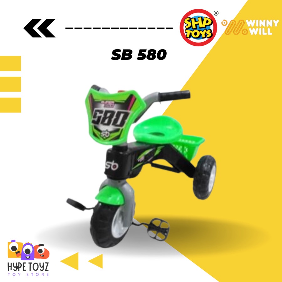 Jual Mainan Anak Sepeda Roda Tiga SB 580 SHP TOYS | Shopee Indonesia