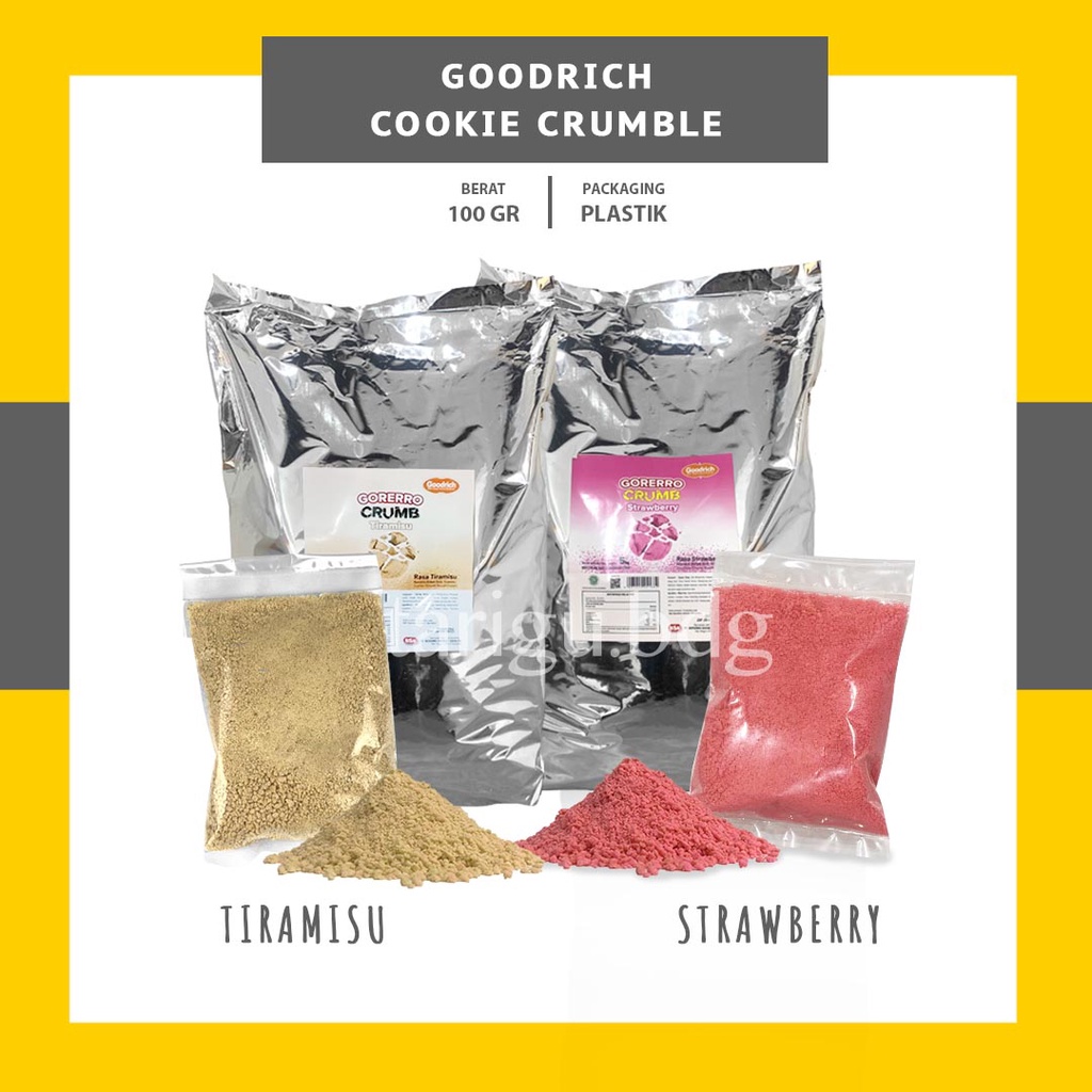 Jual COOKIE CRUMBLE GOODRICH 100GR - TOPPING DONAT - TOPING PISANG ...