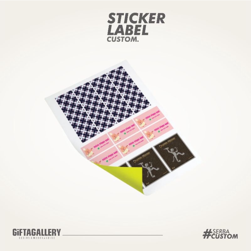 Jual STICKER LABEL A3 STICKER KEMASAN CUSTOM 2Hari Jadi [Kemasan/Produk ...