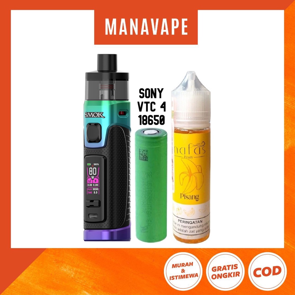 Jual RPM 5 PRO KIT AUTHENTIC by SMOK + BATTERY SONY VTC 4 18650 ...