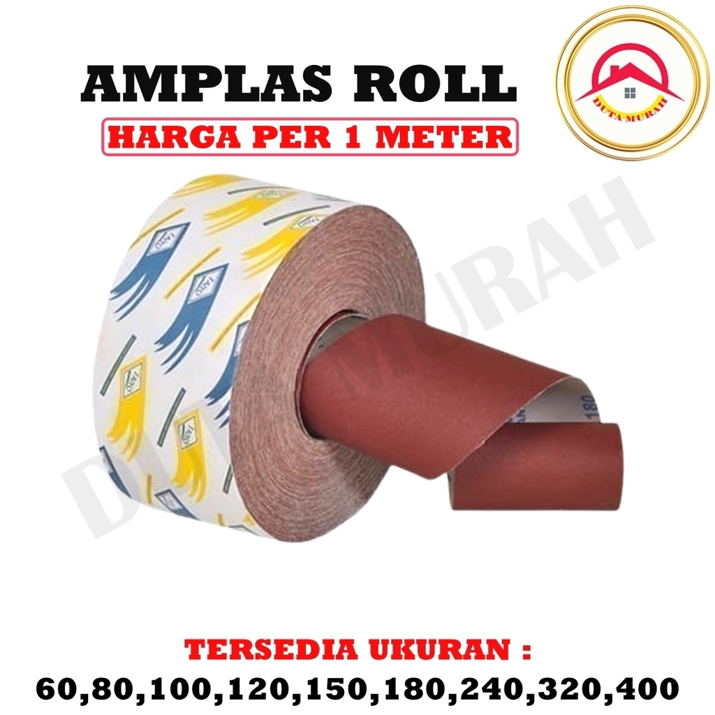 Jual Amplas Besi Amplas 1 Meter Amplas Roll Meteran Grit 60 80 100 150 ...