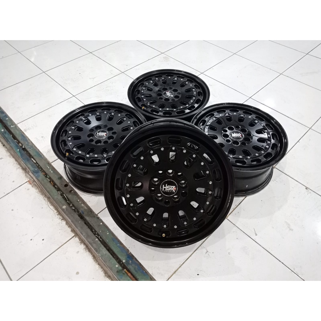 Jual Velg mobil bekas model semi offroad ring 16 merk hsr ring 16 baut 5x100/5x114 black ...