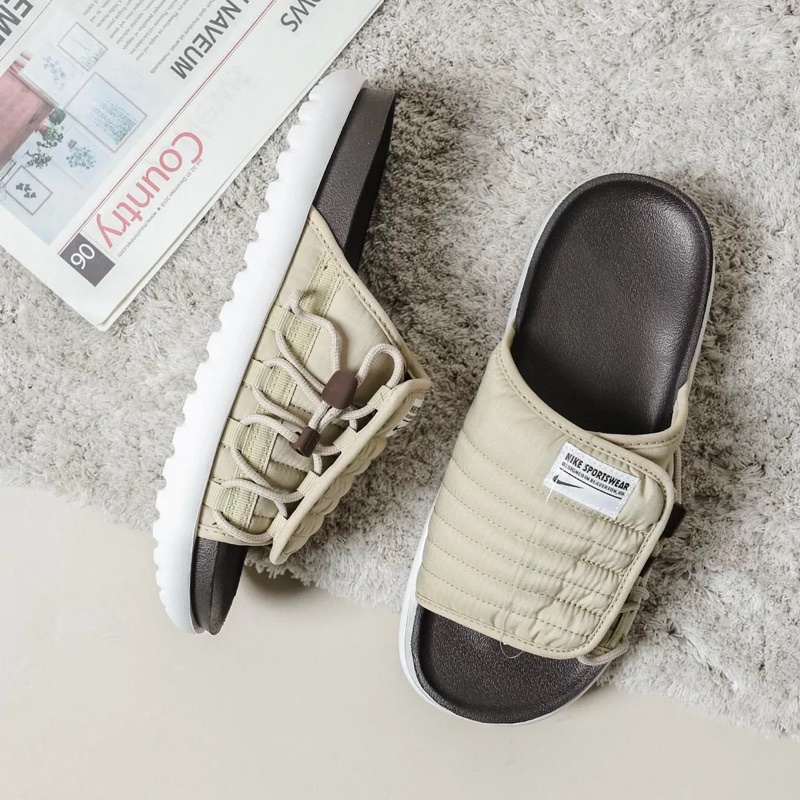 Jual Nike Asuna slide 2 Wheat Grass/Coil Grey | Shopee Indonesia