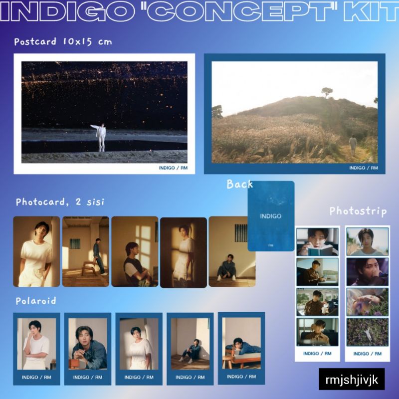 Jual Paket Poster RM INDIGO "SKETCH" - Photocard Poster Photostrip ...