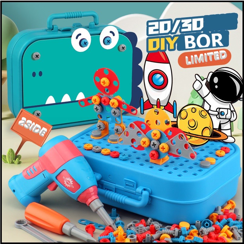 Jual DIY ISI 351 PC | DINO - ASTRONOT ROKET - PONI - BOR BISA PUTAR ...