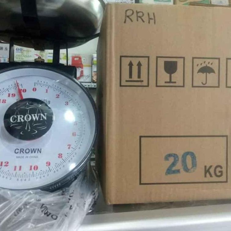 Jual Paling Laris Timbangan duduk- jarum 20kg Merk CROWN stainless-barang kokoh | Shopee Indonesia