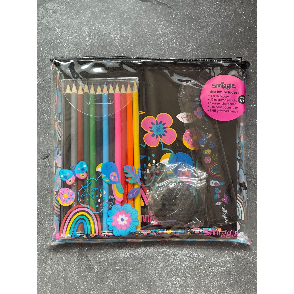 Jual SMIGGLE KIT SKETCH FLOW - SET SKETCH SMIGGLE | Shopee Indonesia