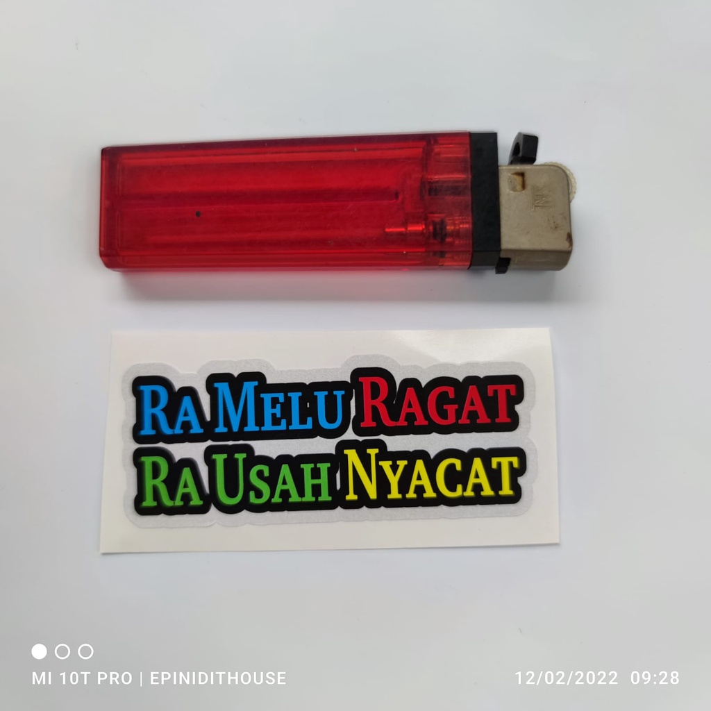 Jual Stiker Ra Melu Ragat Nyacat Kata Humor Lucu Jawa Viral Meme Motor ...