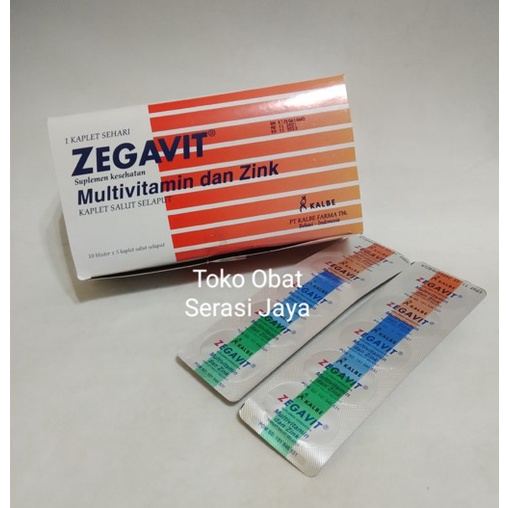 Jual Zegavit Multivitamin & Zink 5 Tablet Multivitamin & Zink | Shopee ...