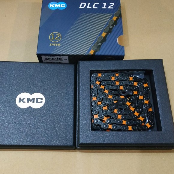 Jual KMC X12SL DLC CHAIN - BLACK ORANGE - RANTAI ROAD BIKE MTB RB - 12 ...