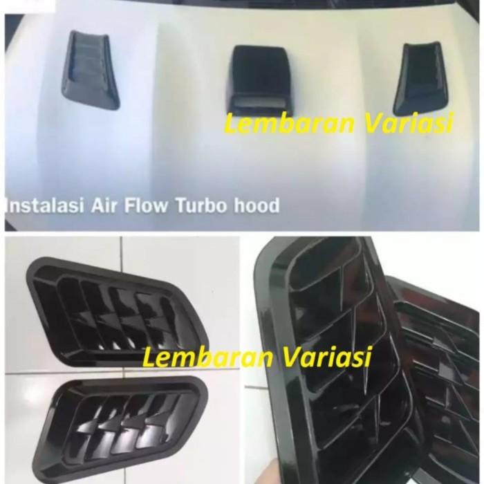 Jual air scoop air flow intake scoop turbo bonnet vent cover hood 2pc ...