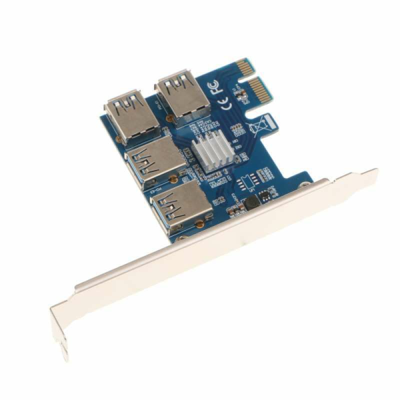 Jual Riser Mining Splitter PCIE x1 To Usb 3.0 4 Port | Shopee Indonesia