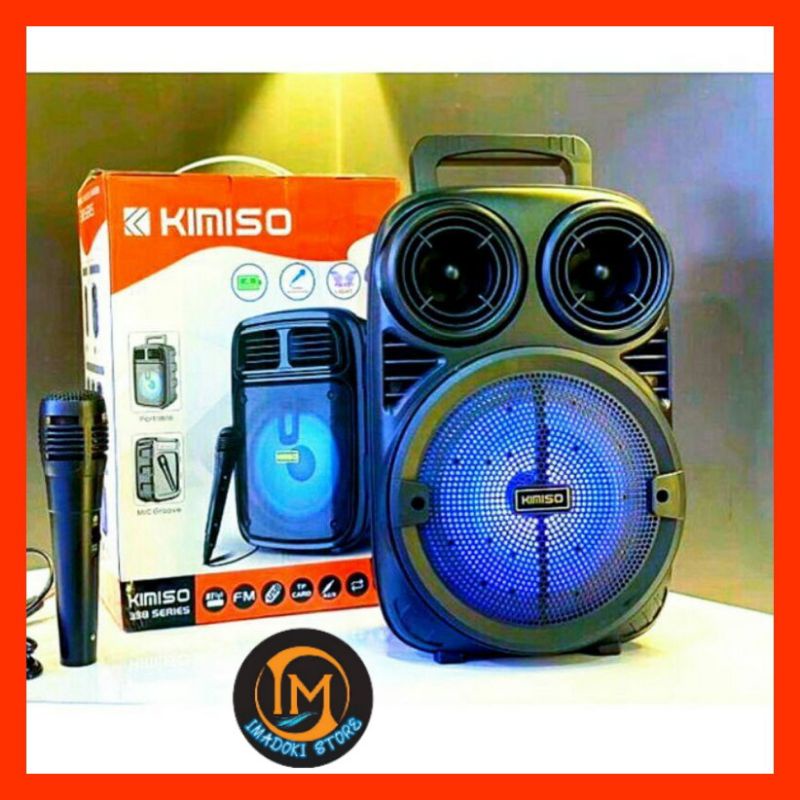 Jual Speaker KARAOKE BLUETOOTH Portable 6'5 INCH KIMISO KM-3381 - SPEAKER BLUETOOTH KARAOKE ...