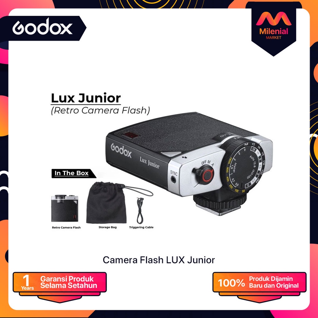 Jual Godox Lux Junior Retro Camera Flash - Godox Lux Junior | Shopee ...