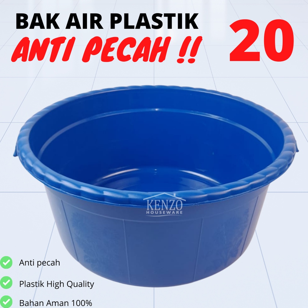 Jual Baskom Plastik Hitam USA 20 CM Ember Cuci Baju Bak Air USA ANTI ...