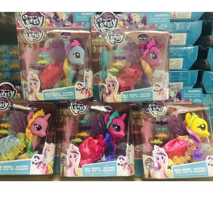 Jual 라마 My little pony figure set big size / mainan little pony ukuran ...