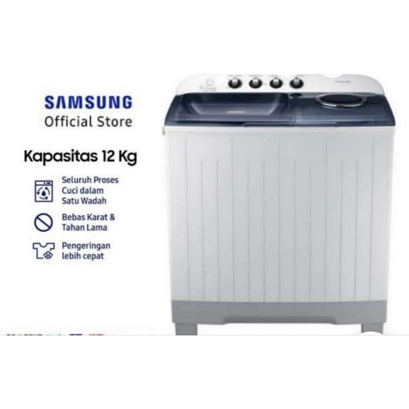 Jual mesin cuci Samsung 2 tabung 12 kg | Shopee Indonesia