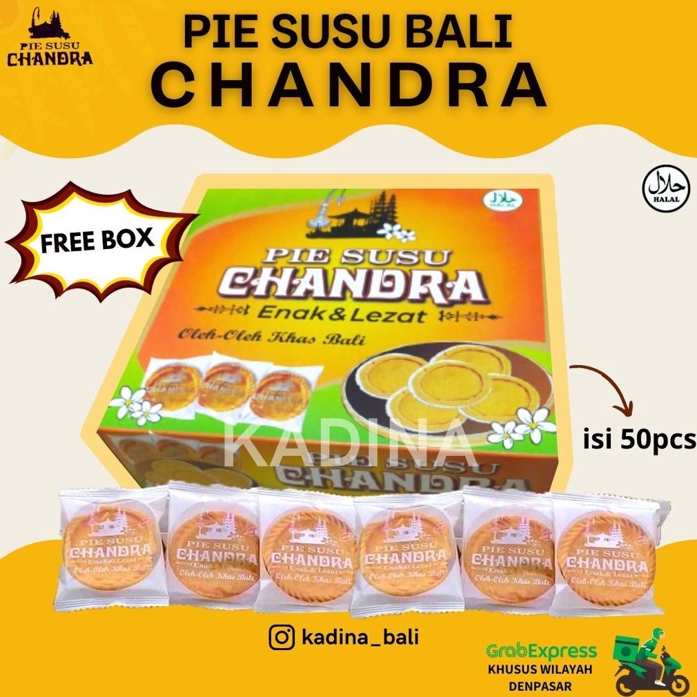 Jual [BAYAR DITEMPAT] Pie Susu Bali FREE BOX CHANDRA isi 50pcs | Pie ...