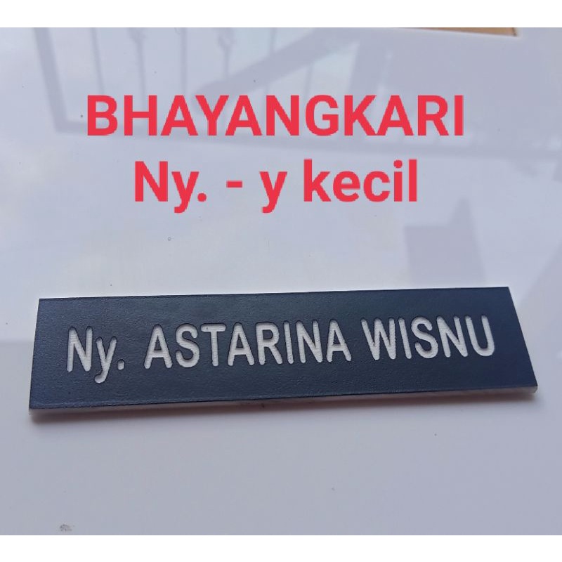 Jual Atribut Papan Nama, Name Tag Gravir Papan Nama Ukir Peniti ...